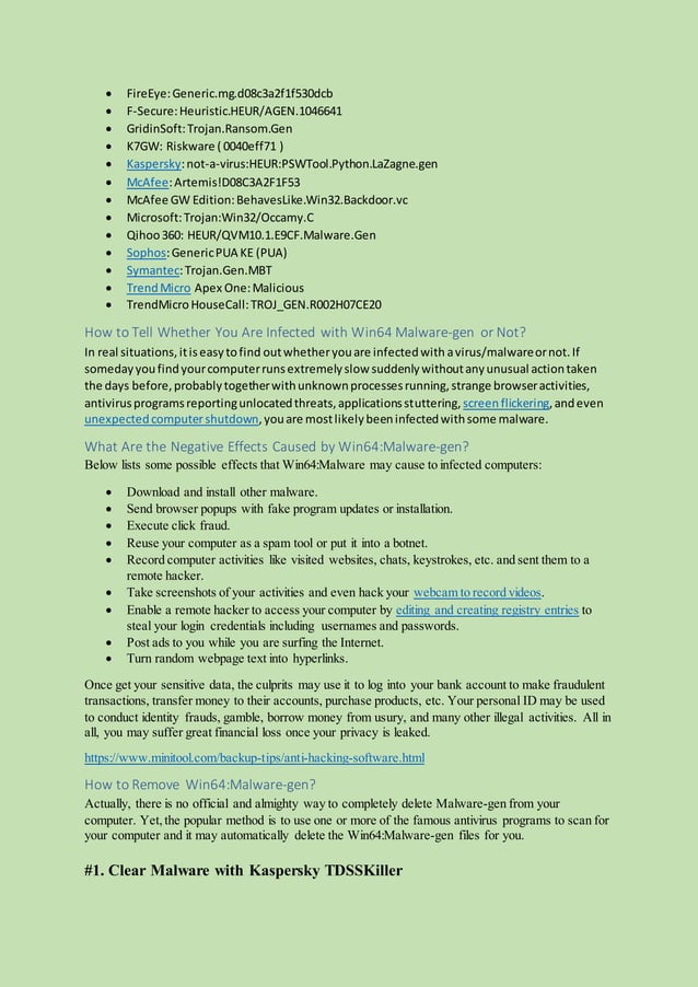 Win64 malware gen | DOCX | Operating Systems | Computer Software and ...