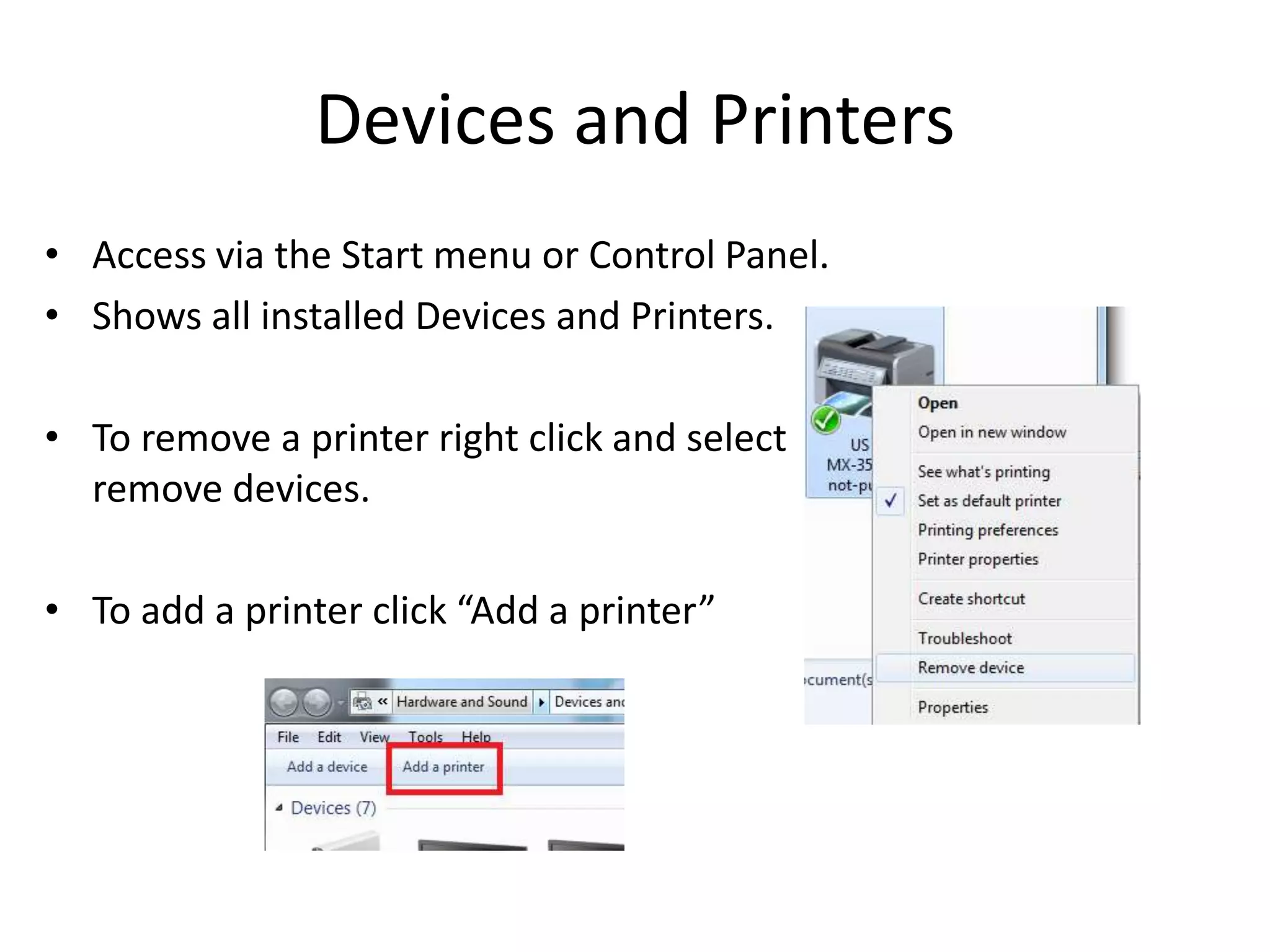 Windows 7 Basics Ppt