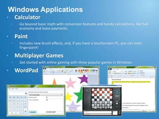 Windows 7 Features | PPTX