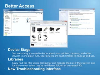 Windows 7 Features | PPTX
