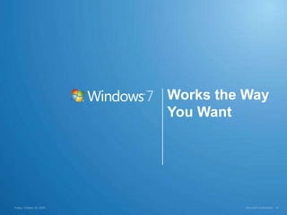 Windows 7 Features | PPTX
