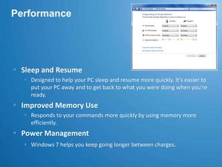 Windows 7 Features | PPTX