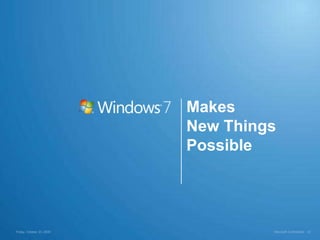 Windows 7 Features | PPTX