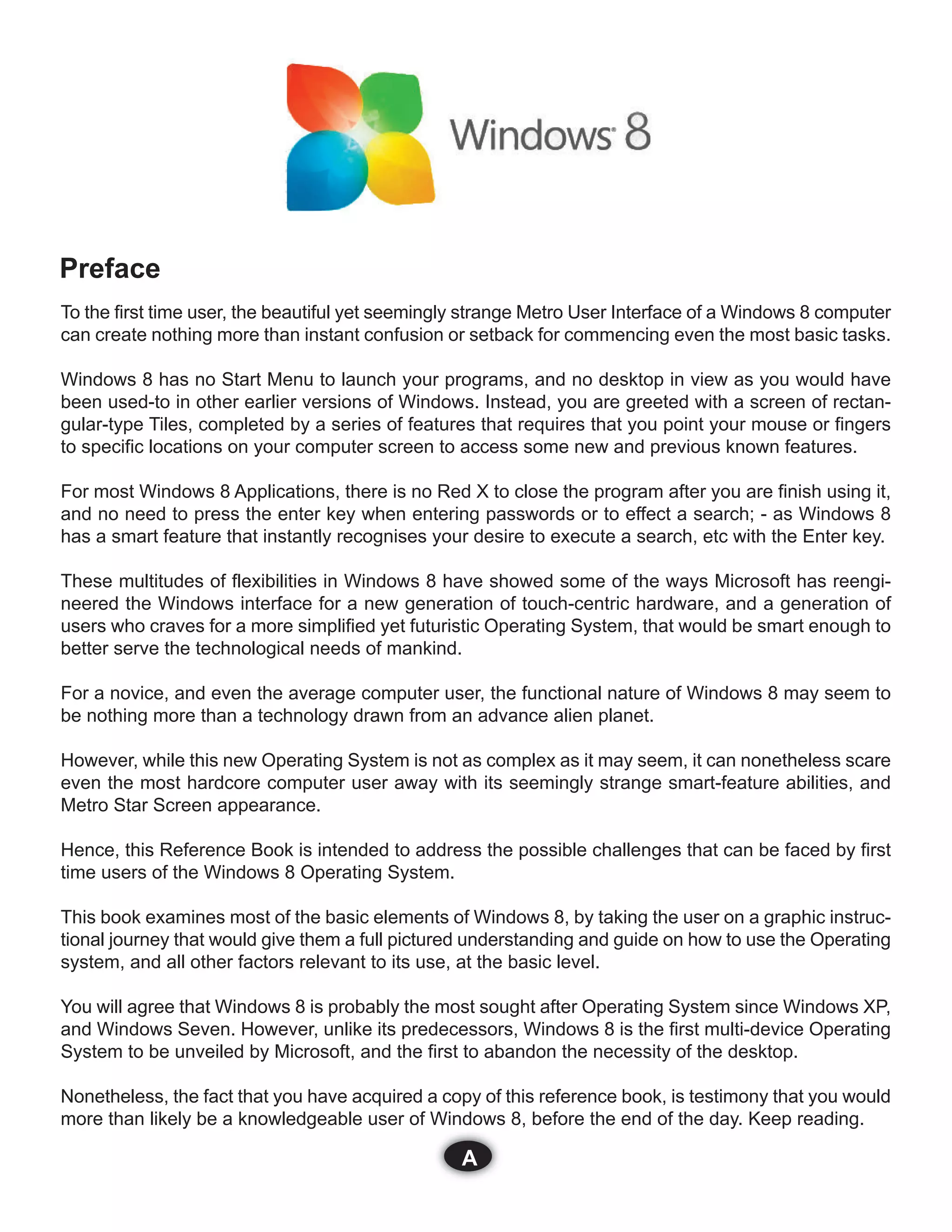 An Introduction to Windows 8 | PDF | Internet for Beginners | Internet