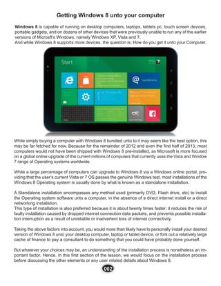 An Introduction to Windows 8 | PDF | Internet for Beginners | Internet