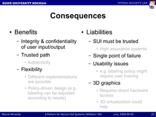 A Pattern for Secure Graphical User Interface Systems | PPT