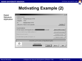 A Pattern for Secure Graphical User Interface Systems | PPT
