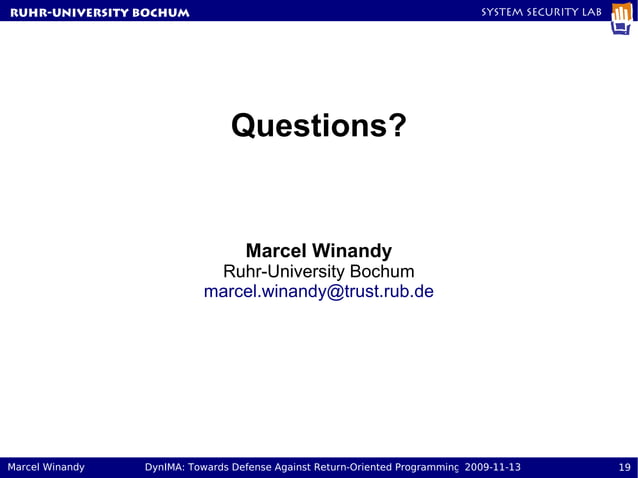 Dynamic Integrity Measurement And Attestation Towards Defense Against Return Oriented