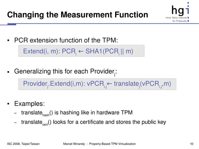 Property-Based TPM Virtualization | PPT