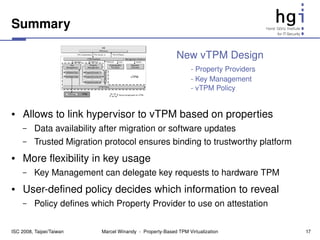 Property-Based TPM Virtualization | PPT