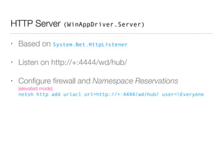 WinAppDriver Development | PPT