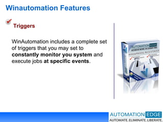 WinAutomation Features | PPT