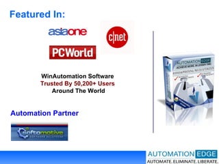 WinAutomation Features | PPT