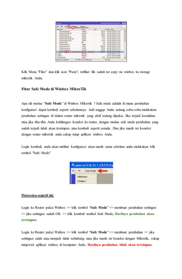 Winbox adalah aplikasi untuk konfigurasi mikro tik routeros menggunakan ...