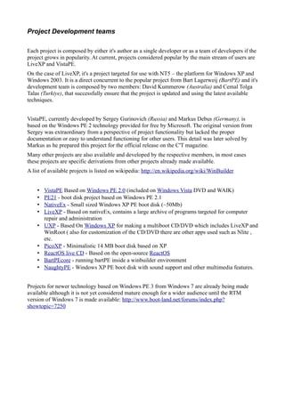 Explaining the WinBuilder framework | PDF | Shareware and Freeware ...