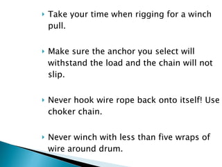 FFRD BREAKER WINCH OPERATION | PPT