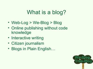 We-Blog, Tree-Blog: Wincon09 | PPT