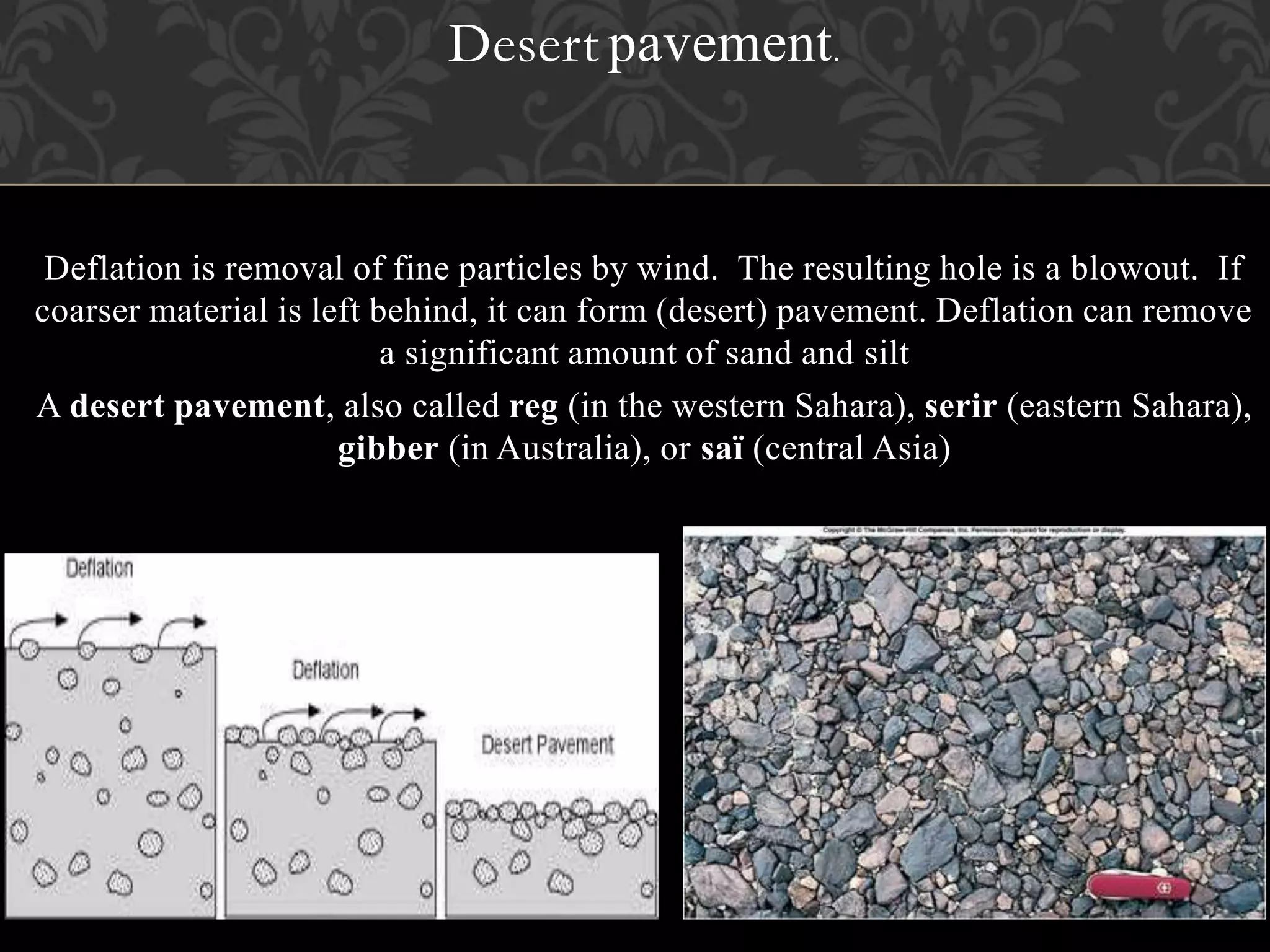 Wind and its depositional features | PPTX