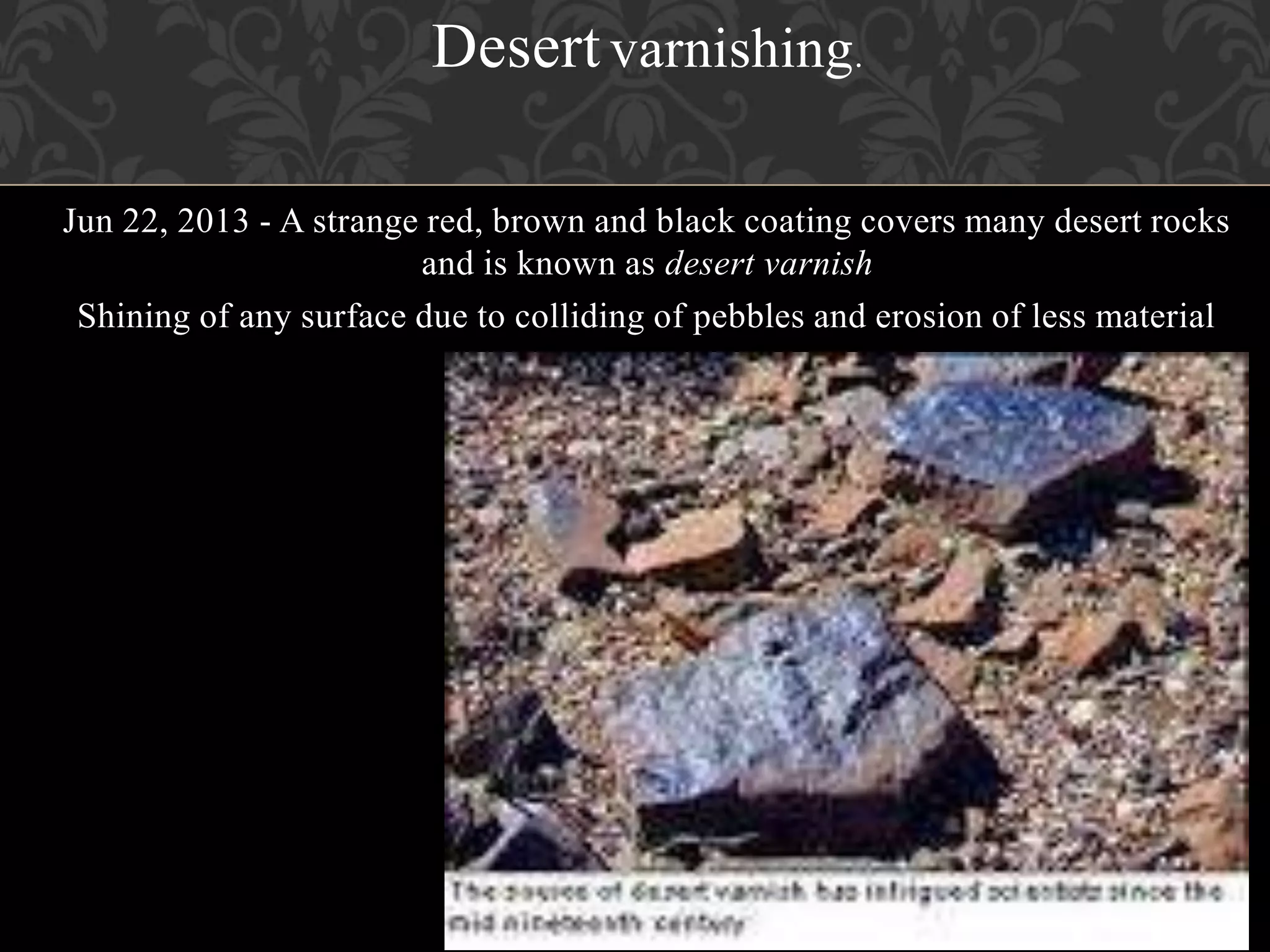 Wind and its depositional features | PPTX