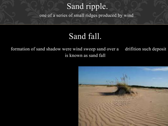 Wind and its depositional features | PPTX