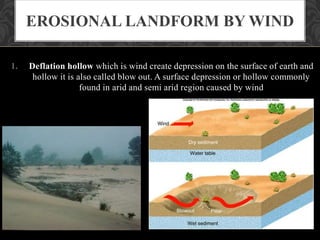 Wind and its depositional features | PPTX