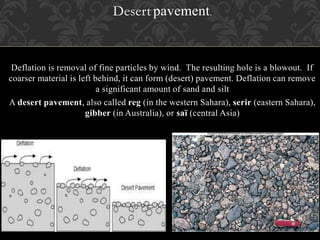Wind and its depositional features | PPTX