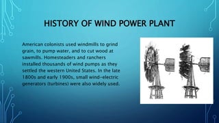 Wind power plant | PPTX