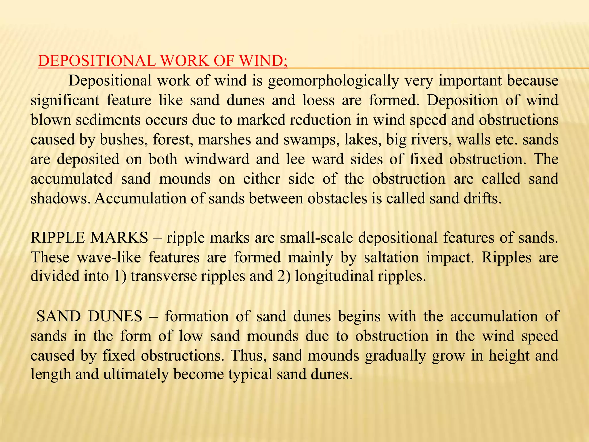 Wind / Aeolian landforms | PPT