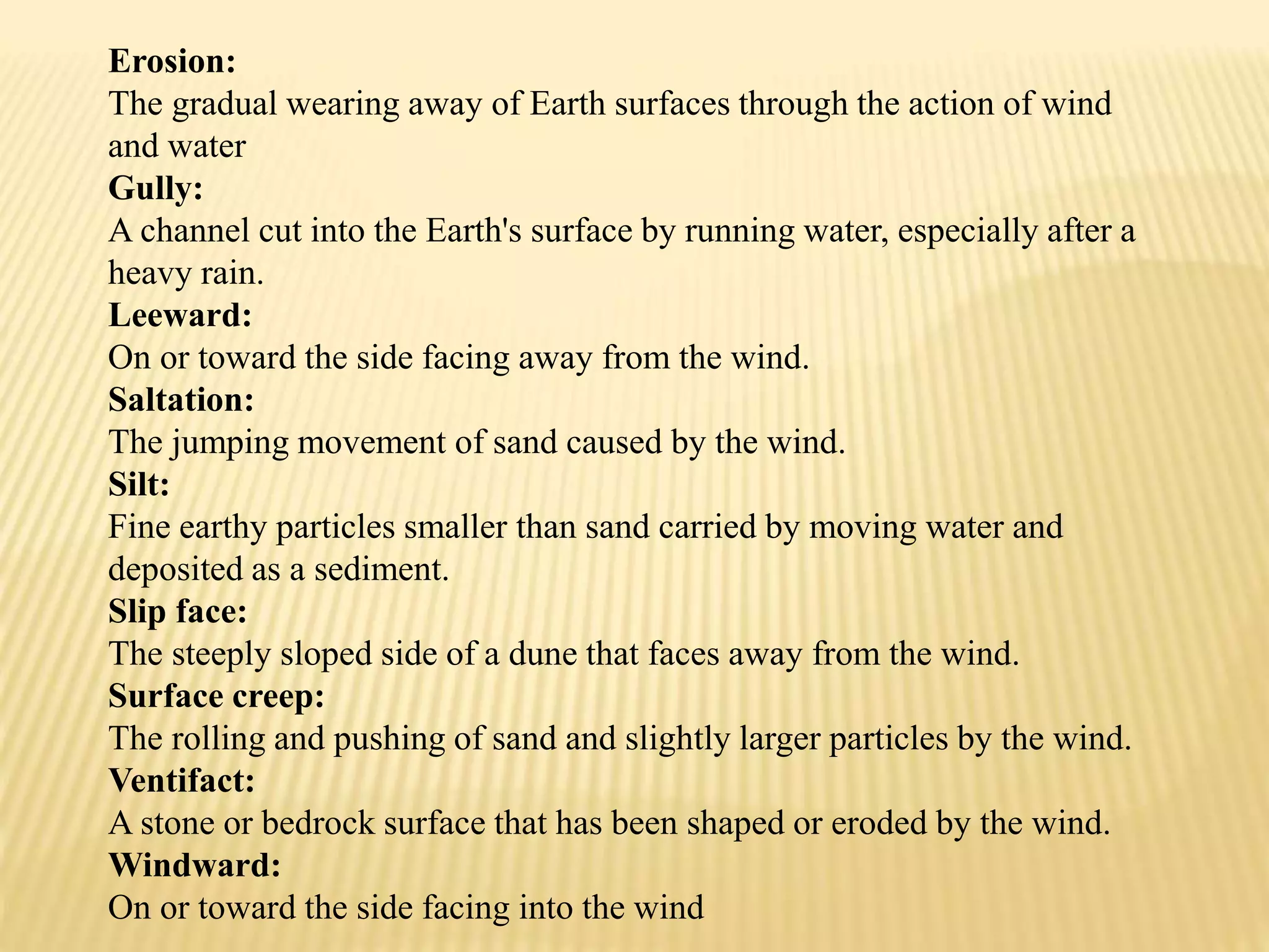 Wind / Aeolian landforms | PPT