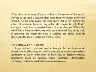 Wind / Aeolian landforms | PPT
