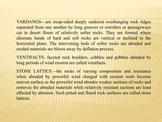 Wind / Aeolian landforms | PPT