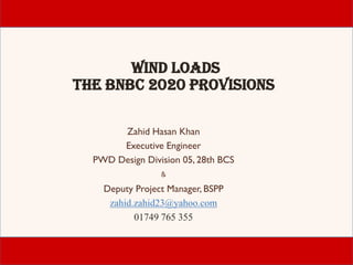 wind load analysis according to BNBC 2020 | PDF