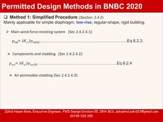 wind load analysis according to BNBC 2020 | PDF