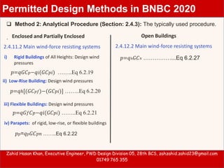 wind load analysis according to BNBC 2020 | PDF
