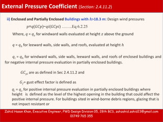 wind load analysis according to BNBC 2020 | PDF
