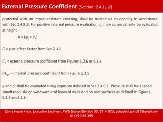 wind load analysis according to BNBC 2020 | PDF