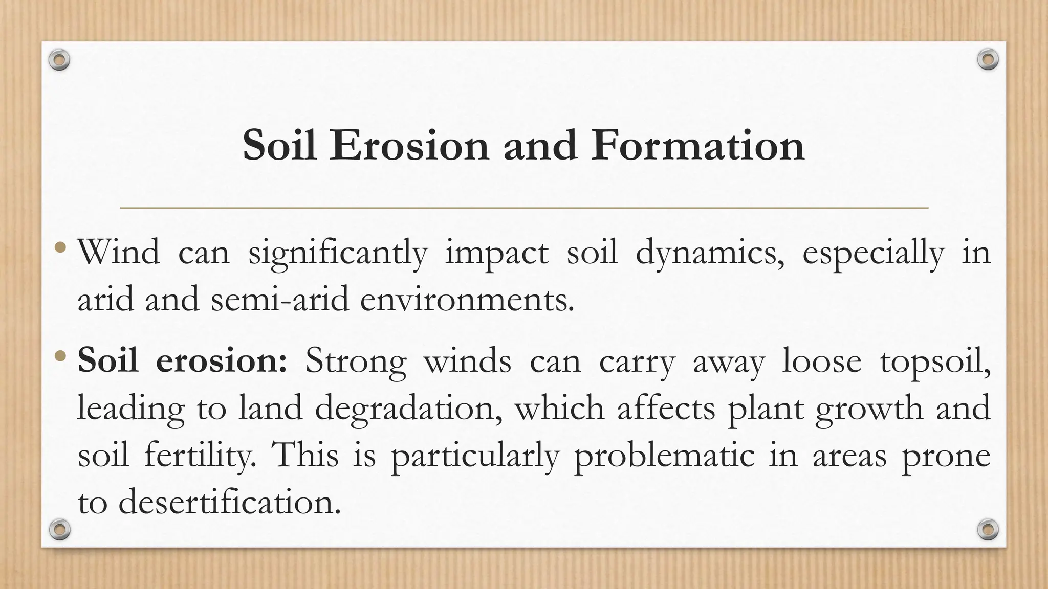 Wind as an ecological factor and its importance | PPTX