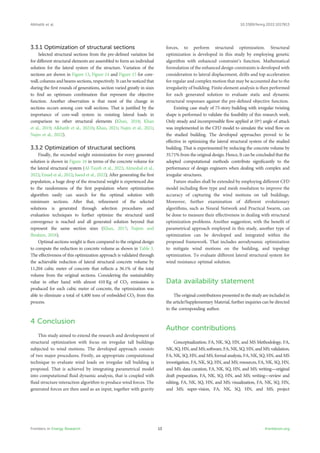 Wind-resistant structural optimization of irregular tall building using CFD and improved genetic ...