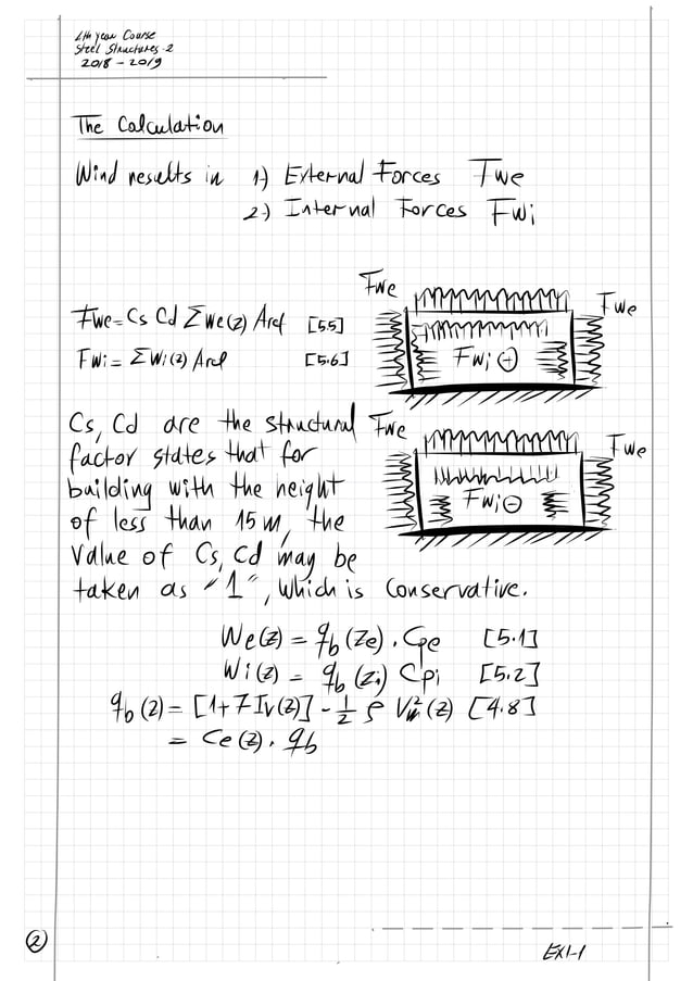 Wind action worked example to - ec1-1-4-2019-light | PDF
