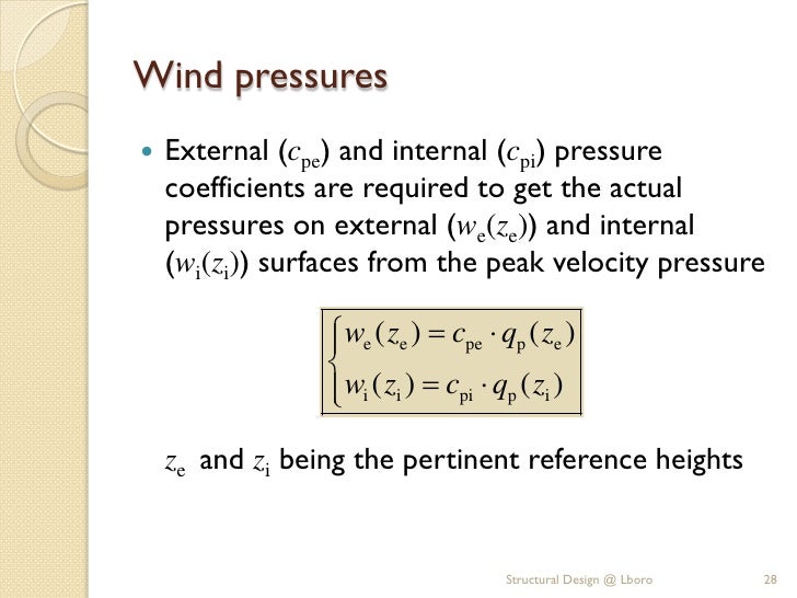Wind Actions According To EC1