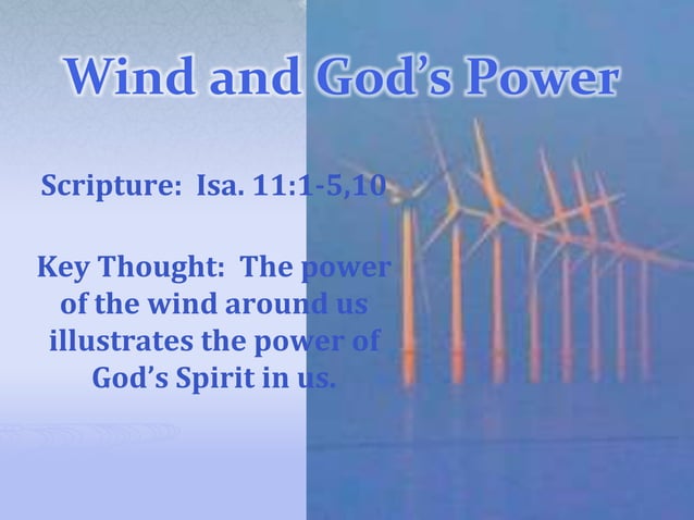 Wind and God’s power | PPTX