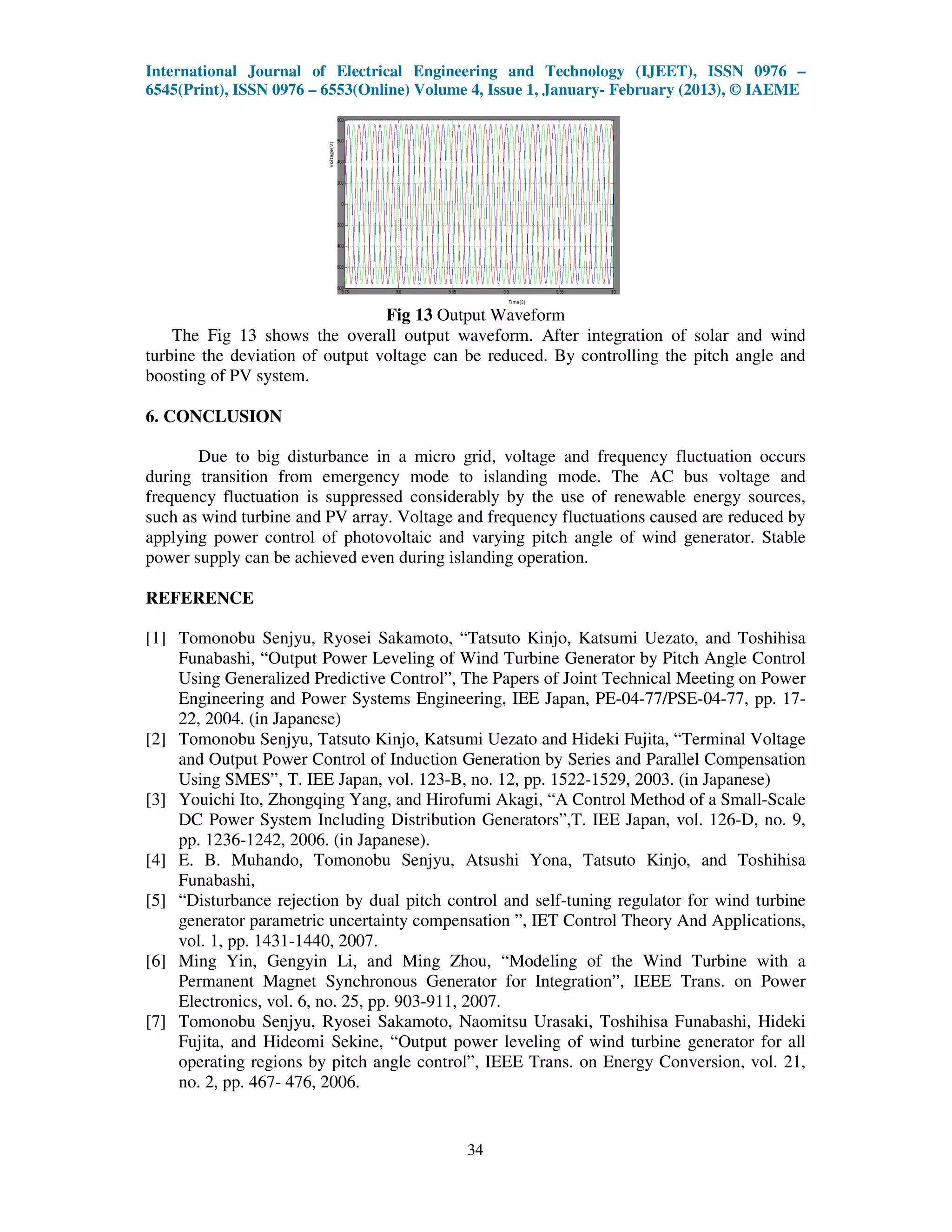 Wind and solar integrated to smart grid using islanding operation | PDF