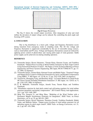 Wind and solar integrated to smart grid using islanding operation | PDF