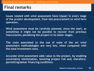 Wind assessment: tackling uncertainty | PPT