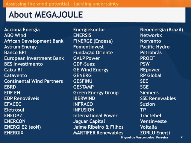 Wind assessment: tackling uncertainty | PPT