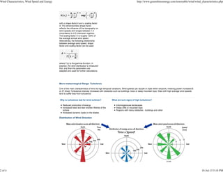 Wind characteristics, wind speed and energy | PDF