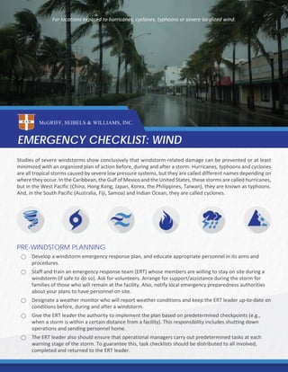 Hurricane Prep - Wind Checklist | PDF