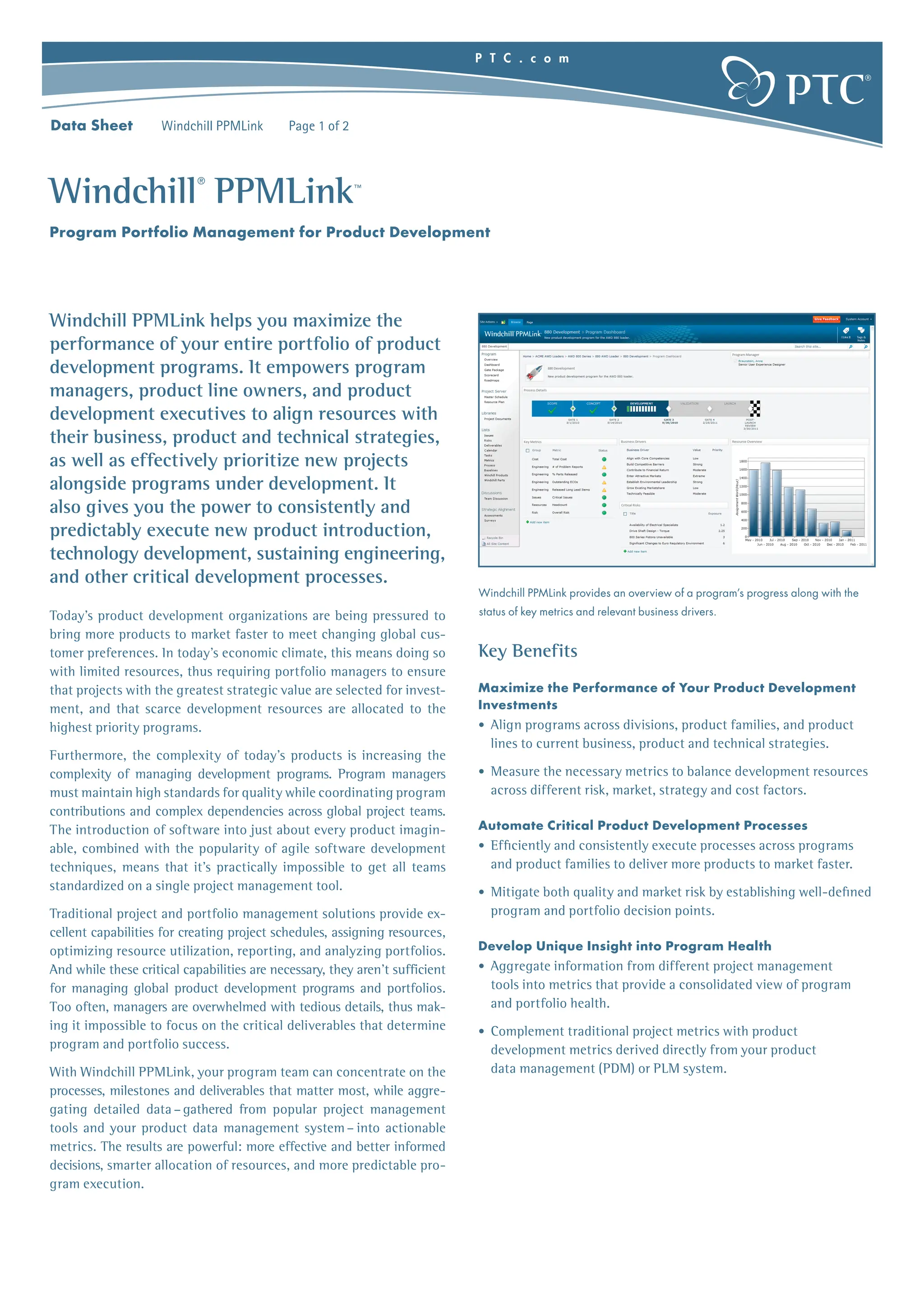 Windchill PPMLink - Streamline Project Portfolio Management.pdf