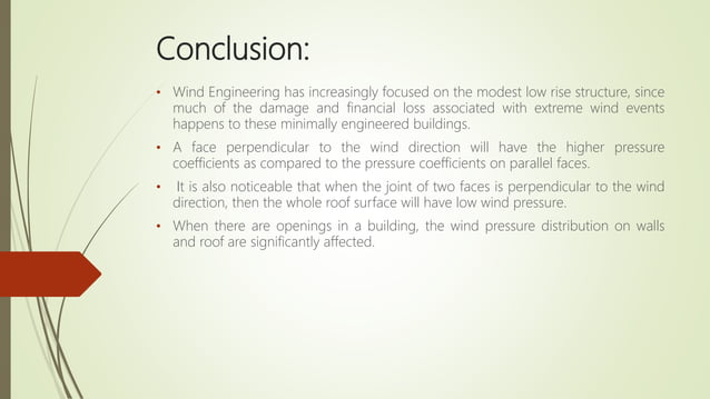 Wind effects on low rise structures | PPT