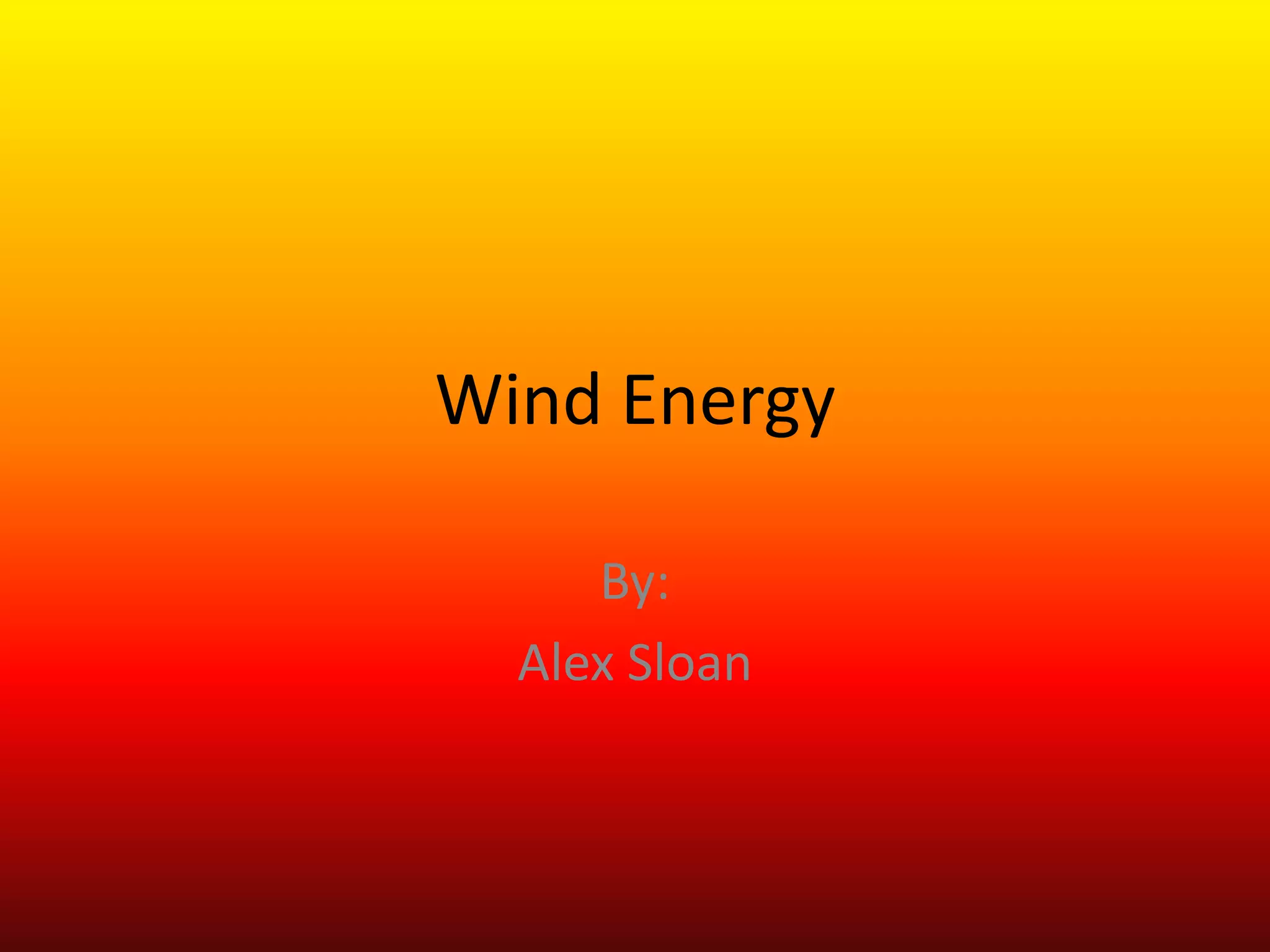 Wind energy | PPTX